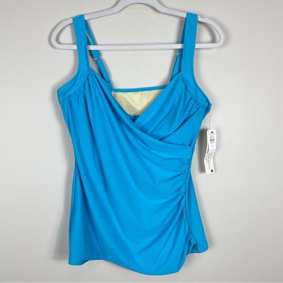 Miraclesuit | Swim | Nwt Miraclesuit And Talbots Blue Tankini Top ...